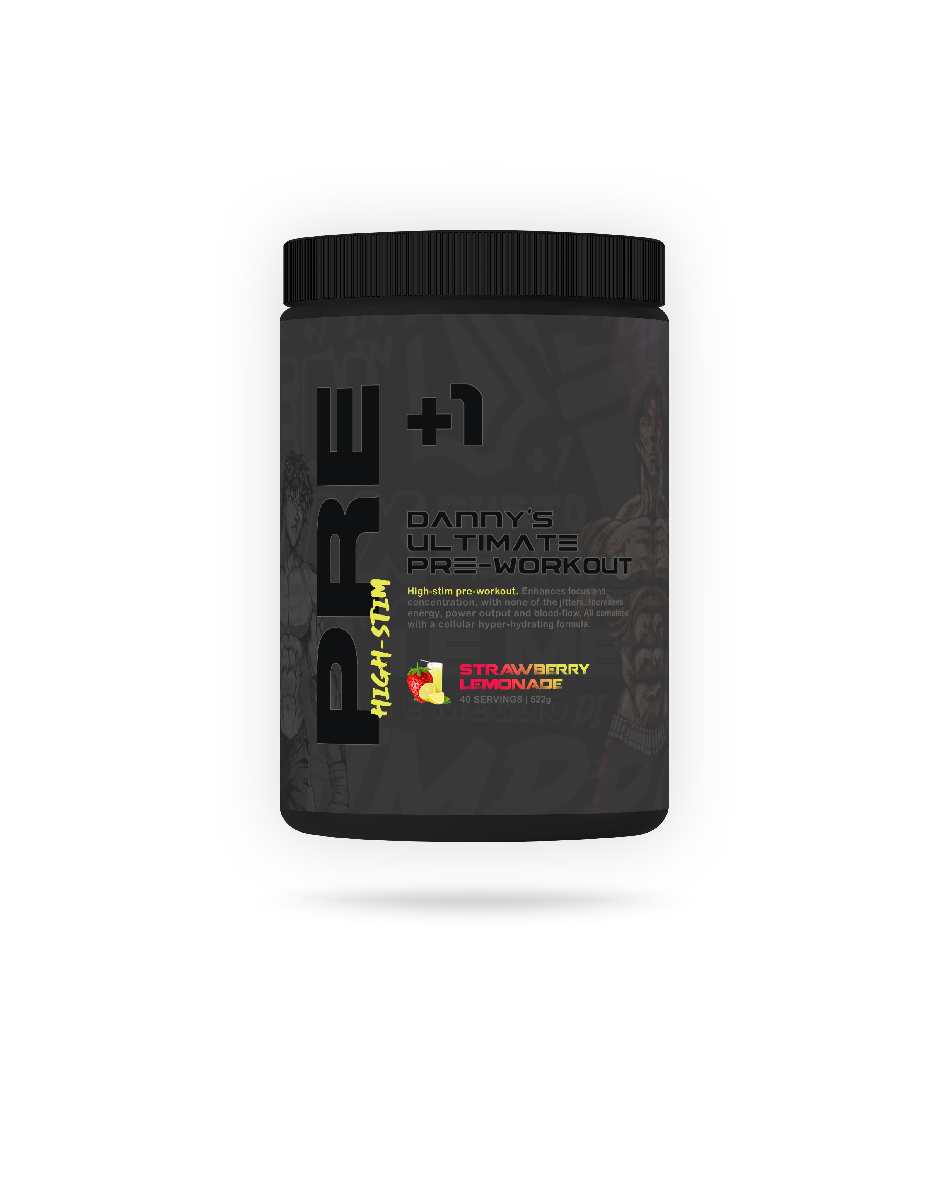 +1© Danny's Ultimate Pre Workout High-stim (520g) – +1 Performance | Integrazione Sportiva